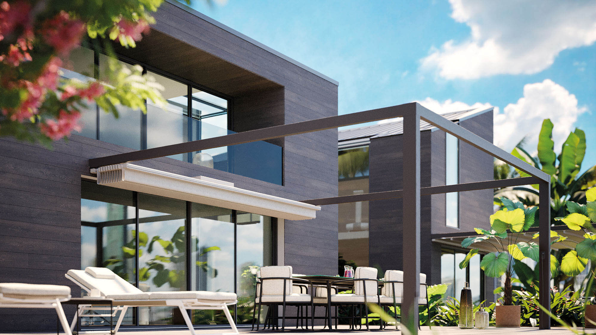 Das Faltdach, unser Deluxe-Produkt unter den Terrassenüberdachungen